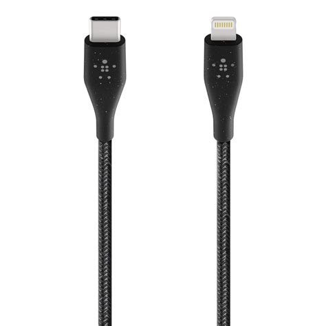 Belkin Duratek Plus Lightning To USB C Cable With Strap Black F J Bt BLK Buy Belkin