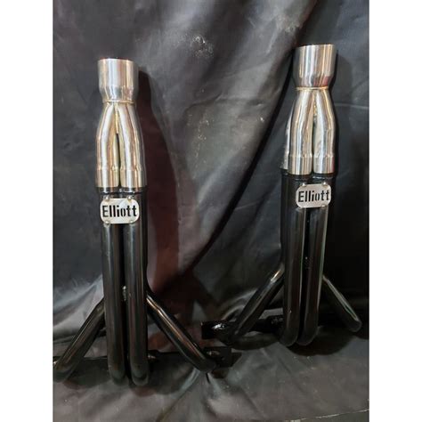 V8 4 Into 1 Headers 1 3 4 Inch Black Primary Pipes With Short Stainless