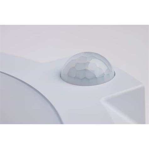 10in Led Disk Light Fixture With Occupancy Sensor White Finish Cct