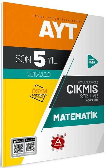 Ayt Matematik Son 5 Yıl Konularına Göre Tamamı Çözümlü Çıkmış Sorular