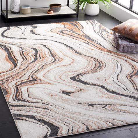 Safavieh Cyrus Shag Mitka Modern Abstract Rug Overstock