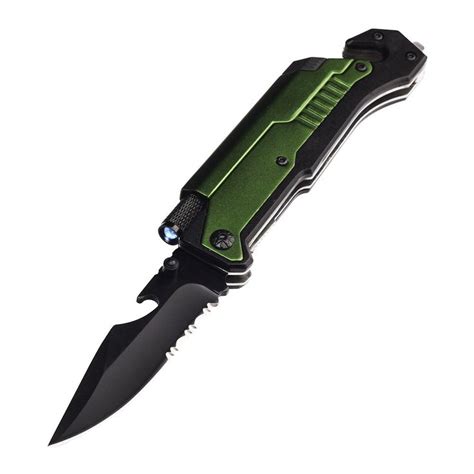 Albatross 6 In 1 Survival Camping Tactical Folding Pocket Knife With