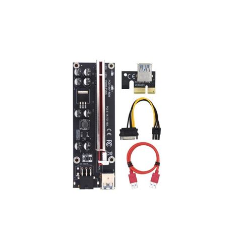 Fekete Szín Ver009s Plus Pci E Riser Card 60 Cm Usb 30 Kábel Pcie 1x