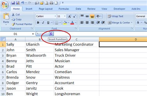 Using The Concatenate Function In Excel
