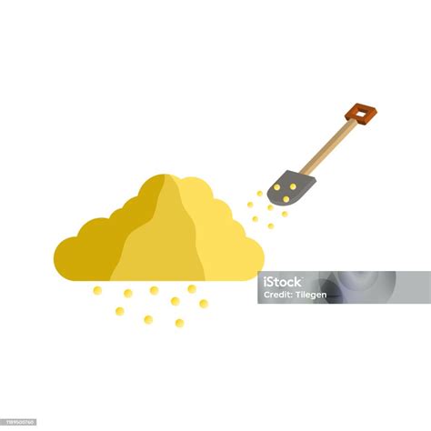 삽 아이콘이 있는 모래 더미3d 벡터 일러스트레이션 및 등각 투영 뷰 건설 산업에 대한 스톡 벡터 아트 및 기타 이미지 건설 산업 건축하기 공장 산업 건물 Istock