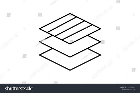 Layer Icon Logo Stack Paper Symbol Stock Vector Royalty Free 1743715889 Shutterstock