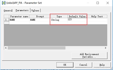 Datatage中parameter Set的使用ad Parameter Set Csdn博客