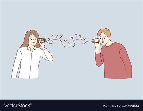 Misunderstanding Communication Problems Royalty Free Vector