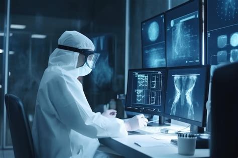 Premium AI Image Biotechnology Medical Lab Generate Ai
