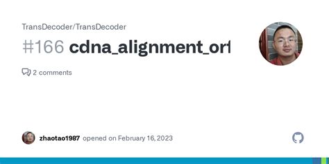 cdna alignment orf to genome orf · issue 166 · transdecoder