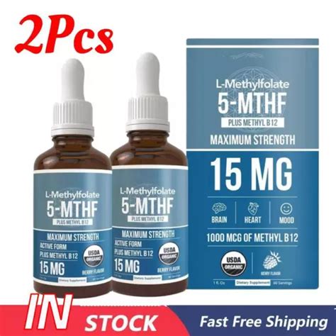 L Methyl Folate 5 Mthf Drops 1000 Mcg Liquid Vitamins Folate