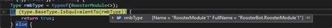 C Why Does Type Equals Always Returns False With Generic Types