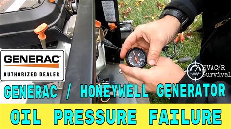 Generac Honeywell Generator Oil Pressure Switch Diagnostic Youtube
