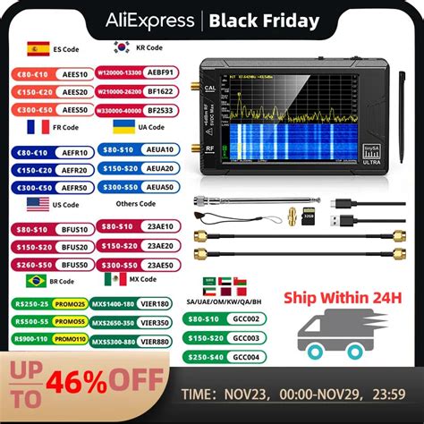 New Tiny Spectrum Analyzer Tinysa Ultra 4 Display 100khz To 5 3ghz With