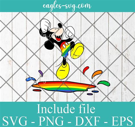 Disney Mickey Lgbt Pride Svg Mickey Gay Pride Svg Lesbian Svg