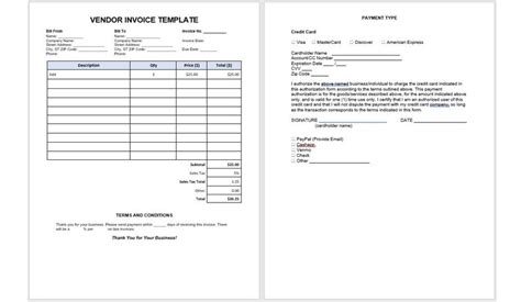 Editable Vendor Invoice Template Vendor Invoice Template Word Template Invoice Word Template