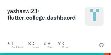Github Yashaswi23fluttercollegedashbaord