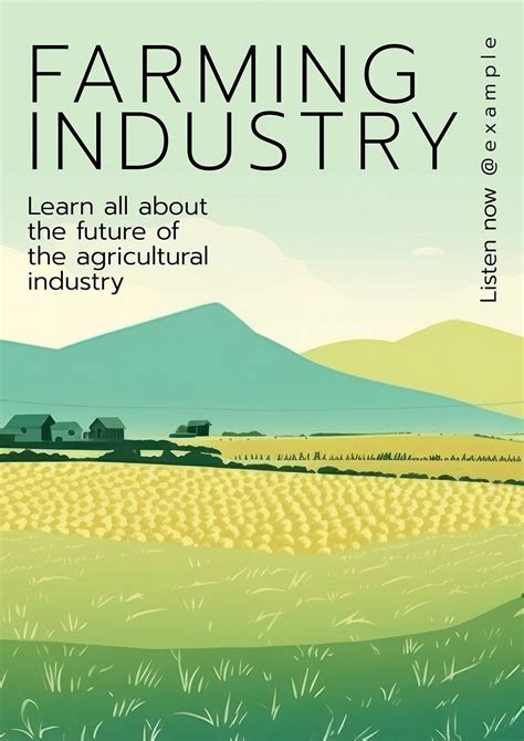 Farming Industry Poster Template Free Photo Rawpixel
