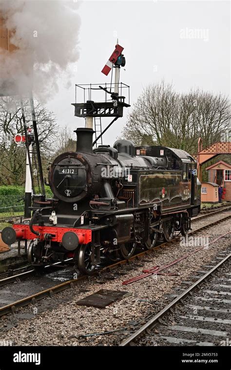 Lms Ivatt Class 2mt 2 6 2 Tank Engine No 41312 At Buckfastleigh On The South Devon Railway