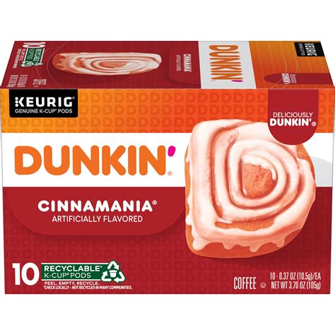 Count Dunkin Cinnamania Flavored Keurig K Cup Pods W S S