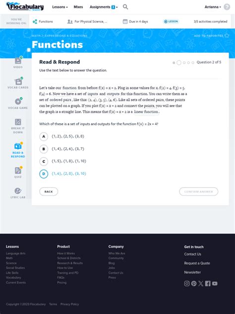 Functions Output Input Pdf