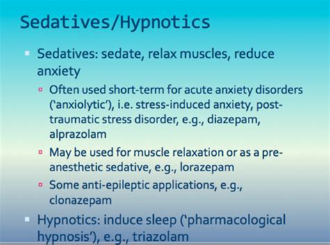 L9 Anxiolytic Sedative Drugs Flashcards Quizlet