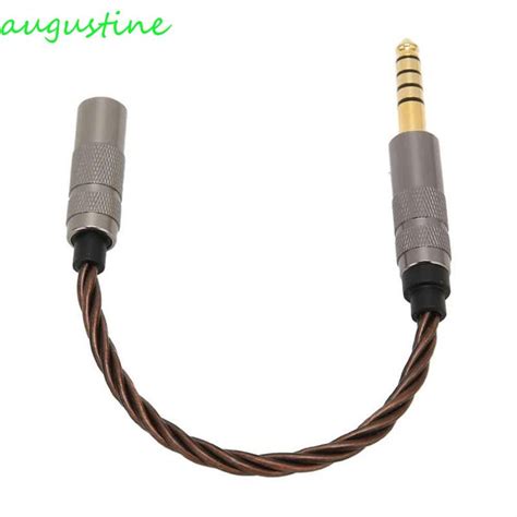Augustine อะแดปเตอร์สายเคเบิ้ลเสียงสเตอริโอ ชุบทอง Hifi ตัวผู้ 44 มม