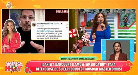 Daniela Darcourt desmintió a Paula Arias