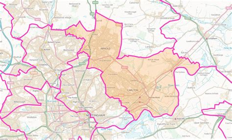 Gedling Constituency Map Notts Tv News The Heart Of Nottingham News