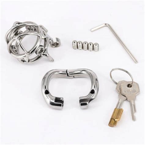 Screws Torture Stainless Steel Spiked Chastity Cage Cute Sissy