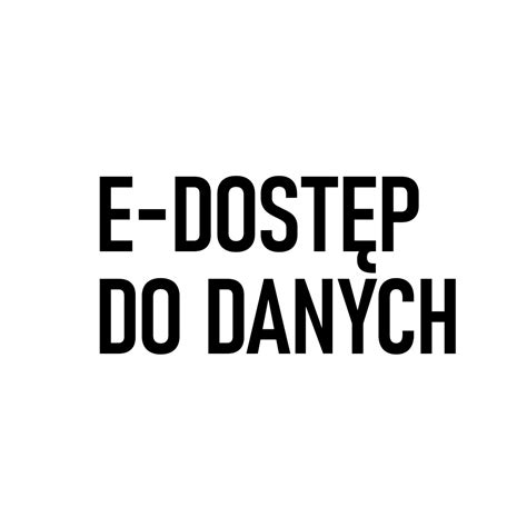 E Dostęp Do Danych Ibe Pib