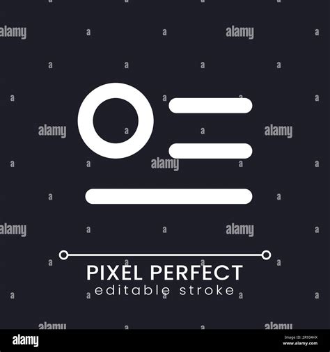 Menu Notification Pixel Perfect White Linear Ui Icon For Dark Theme Software Settings Update