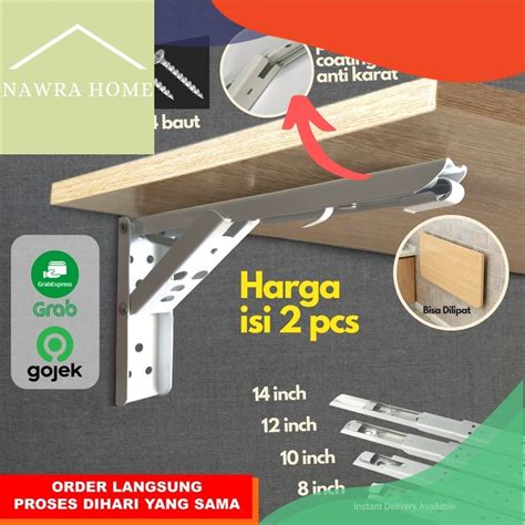 Jual Bracket Meja Engsel Meja Lipat Dinding Siku Lipat Meja Dinding Siku Meja Lipat Bracket