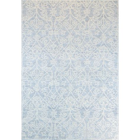 Bungalow Rose Ryer Floral Hand Tufted Wool Area Rug In Lightblue Wayfair