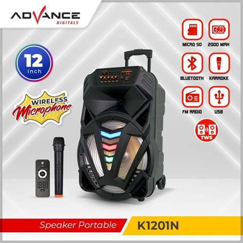 Jual Speaker Meeting Portable Advance K1201 Wireless 12 Inch Shopee