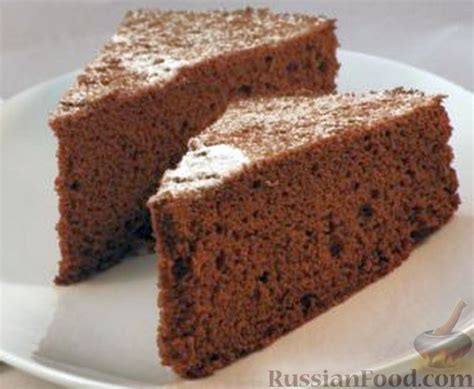 Рецепт: Генуэзский шоколадный бисквит на RussianFood.com