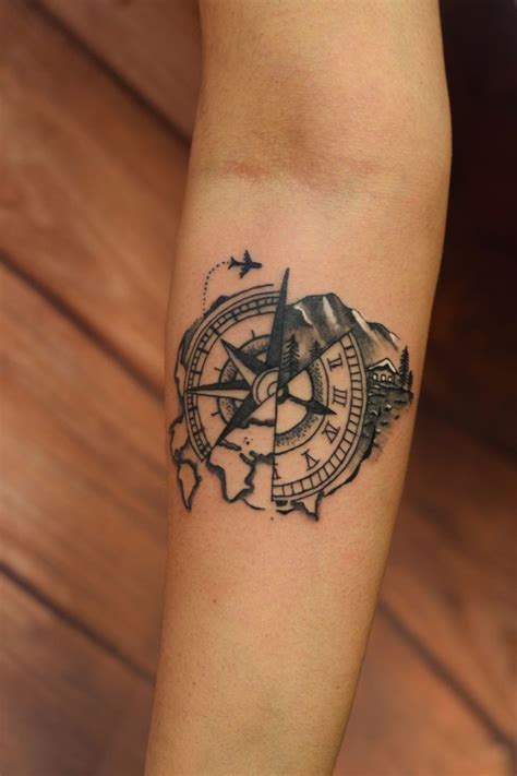 Compass Tattoo Travellers Designs