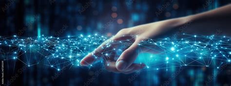 Digital Transformation Conceptual For Next Generation Technology Era Ai Machine Learning