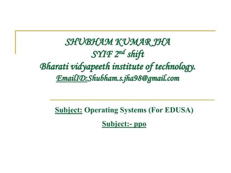 Operating System Timeline Pptx