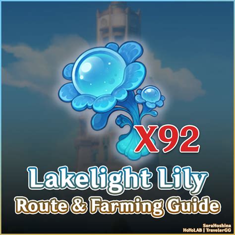 Lakelight Lily Route And Farming Guide Genshin Impact