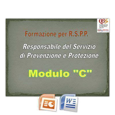 Corso Di Formazione Per RSPP Modulo C