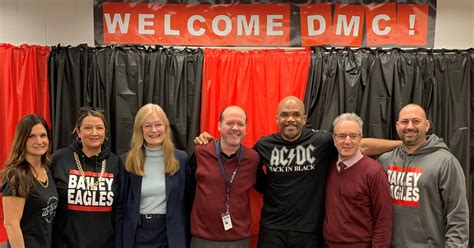 Darryl Mcdaniels Of Run Dmc Visits Bailey Middle School Harry M