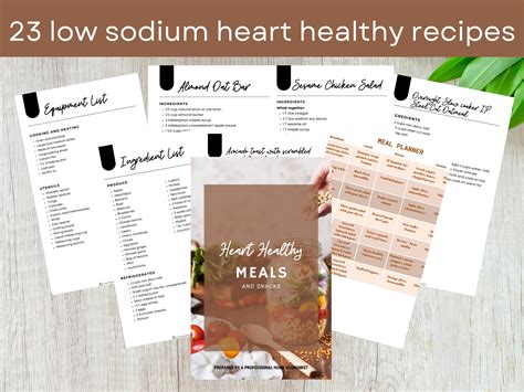 7 Day Heart Healthy Meal Plan Version 2 Etsy