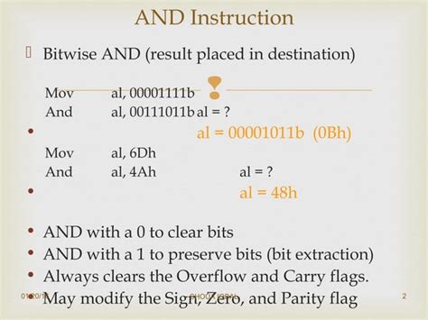 Boolean And Comparisoninstructions Ppt