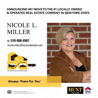 NICOLE MILLER HUNT REAL ESTATE Contact Agent 1365 New Scotland Rd