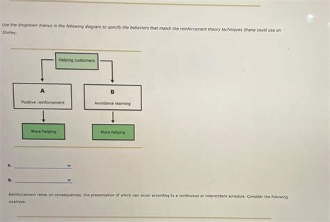 Solved Use The Dropdown Menus In The Following Diagram To