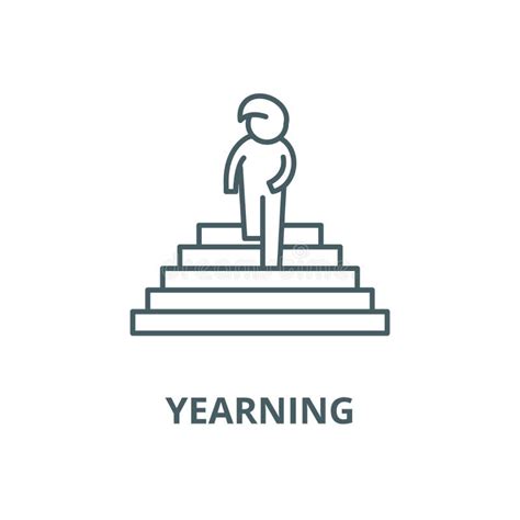 Yearning Vector Line Icon Linear Concept Outline Sign Symbol Stock