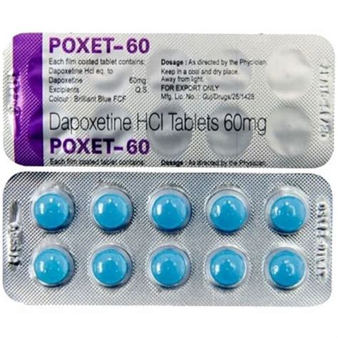 60 Mg Poxet Dapoxetine Hci Tablets At ₹ 250strip Dapoxetine Tablet