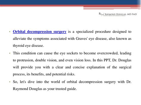 Ppt Understanding Orbital Decompression Surgery A Comprehensive