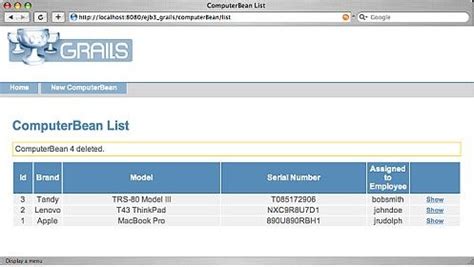Grails EJB Domain Models Step By Step Grails EJB Domain Models Step By Step